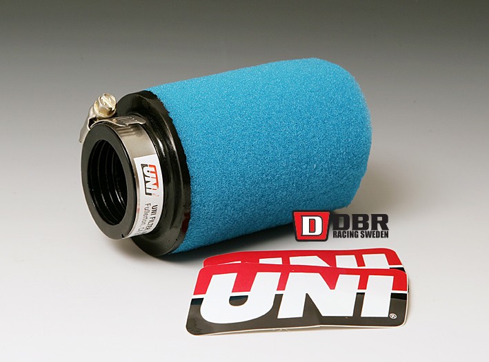 Tillbehör | 38mm UNI Air Filter Blå | DBR Racing